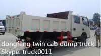 China best price Dongfeng Twin cab RHD mini 3ton dump truck for sale, factory direct sale CLW Brand RHD 4*2 3tons-5tons tipper for sale
