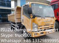 China ISUZU 4*2 6-8ton dump truck for sale, factory sale China cheaper prcie ISUZU brand dump tipprt truck for sale