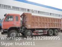 China hot sale dongfeng brand 8*4 LHD dump tipper truck, best price Dongfeng brand 8*4 LHD 30tons-40tons dump tipper truck for sale