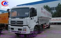 China dongfeng tianjin 6*2 30cbm farm-oriented poultry feed truck for sale, best price 15tons animal feed transported truck for sale