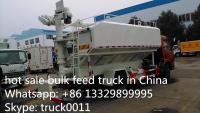 China forland 4-5metric tons poultry feed delivery truck for sale, forland RHD mini 8m3 farm-oriented feed delivery truck for sale
