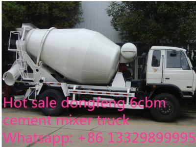 China dongfeng 153 yuchai 4*2 LHD/RHD 180hp 6cbm 4*2 small concrete mixer truck for sale. Best price cement mixer truck for sale