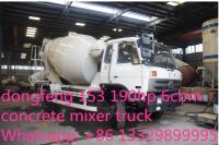 China dongfeng 153 yuchai 4*2 LHD/RHD 180hp 6cbm 4*2 small concrete mixer truck for sale. Best price cement mixer truck for sale