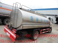 China China famous dongfeng duolika 8,000L stainless steel milk truck for sale, best price 8m3 food grade liquid food truck for sale