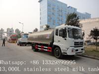 China factory price high quality road milk tank truck for sale, factory direct sale best price CLW stainless steel milk truck for sale