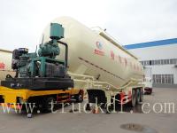 China 2020s new best price 3 axles 50cbm-90cbm powder material transport semitrailer for sale, bulk cement powder trailer for sale
