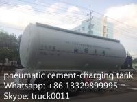 China CLW brand pneumatic cement-charging tank for sale,hot sale good price pneumatic cementing tank trailer for oil field for sale