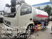 China 5000L -5500L DFAC LPG Bobtail Tanker Truck With Dispenser Filling Gas Machine, hot sale propane gas dispensing truck for sale