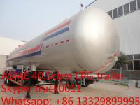 China ASME 2 axle LPG tank trailer 40500L for sale, factory direct sale 2 axles BPW propane gas tank semitrailer for sale for sale