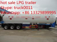 China Tanker vessel 57.1cbm semi trailer asme propene proplene tanker trailer 3 axle lpg semi trailer for sale for sale
