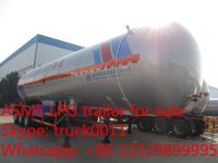 China Tanker vessel 57.1cbm semi trailer asme propene proplene tanker trailer 3 axle lpg semi trailer for sale for sale