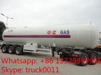 China export model bulk lpg gas cooking propane tanker trailer,factory direct sale CLW brand propane gas tank semitrailer for sale