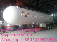 China best price triple axles LPG gas tank semitrailer for sale, export model lpg gas propane BPW semitrailer for sale for sale