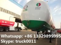 China 57cbm 3 axle LPG tanker semi-trailer for propane for sale, BPW 57,000Liters propane gas road transported tank for sale for sale
