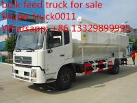 China high quality poultry fish feed transport truck for sale, poulty and livestocks animal feed pellet tank truck for sale for sale