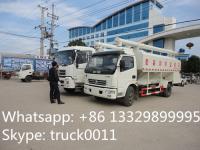 China Euro 3 dongfeng 120hp 4ton-5ton poultry feed delivery truck for sale, best price hydraulic 12m3 feed truck for sale for sale