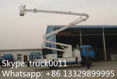 China hot sale dongfeng 153 190hp 18m-22m aerial working platform truck, dongfeng RHD 4*2 20m high altitude operation truck for sale