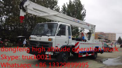China Dongfeng Euro 3 170hp 18m-20m aerial working platform truck for sale, dongfeng 145 18m high altitude operation truck for sale