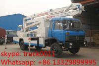 China Dongfeng Euro 3 170hp 18m-20m aerial working platform truck for sale, dongfeng 145 18m high altitude operation truck for sale