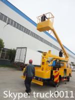 China Dongfeng Euro 3 170hp 18m-20m aerial working platform truck for sale, dongfeng 145 18m high altitude operation truck for sale