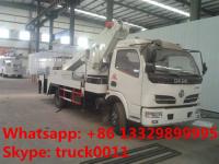 China Dongfeng 12m-20m telescopic boom high altitude operation truck, best price hot sale telescopic overhead working truck for sale