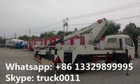 China Dongfeng 12m-20m telescopic boom high altitude operation truck, best price hot sale telescopic overhead working truck for sale
