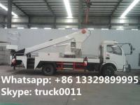China Dongfeng 12m-20m telescopic boom high altitude operation truck, best price hot sale telescopic overhead working truck for sale