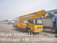 China dongfeng duolika 14-16m overhead working truck for export, high altitude operation truck, aerial working platform truck for sale