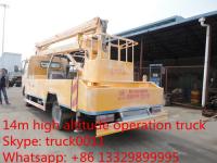 China dongfeng duolika 14-16m overhead working truck for export, high altitude operation truck, aerial working platform truck for sale