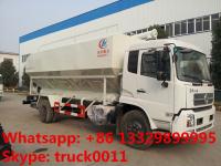 China dongfeng LHD 10tons livestock and poultry transportation feed tank for sale, best price farm-oriented bulk feed truck for sale