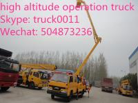 China Hot sale CLW brand Overhead working truck for maintenaining Street lights, CLW brand 12m-24m hydraulic bucket truck for sale