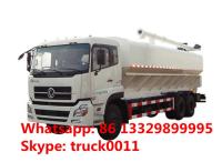 China best price dongfeng 6*4 LHD 30cbm livestock farm-oriented feed truck, factory sale 15tons animal poultry feed truck for sale