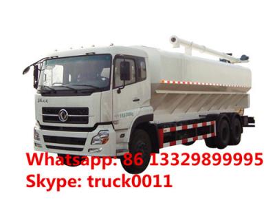 China best price dongfeng 6*4 LHD 30cbm livestock farm-oriented feed truck, factory sale 15tons animal poultry feed truck for sale