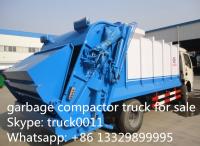 China hot sale Dongfeng 3-5cbm compression garbage truck,dongfeng furuika 4*2 LHD 4m3 refuse garbage compactor truck for sale for sale