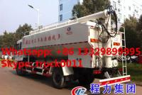 China farm-oriented chicken,cattle,pig poultry farm feed transported truck for sale, hydraulic system feed delivery truck for sale