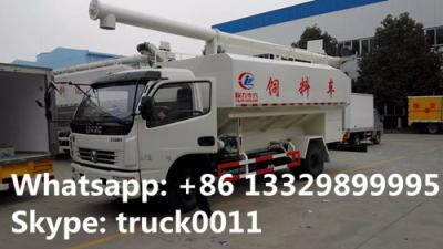 China Euro 4 120hp CLW5110ZSLD4 animal bulk feed delivery truck for sale, 10-14m3 farm-oriented livestock animal feed truck for sale