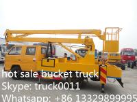 China Yuejin 14m-16m high altitude operation truck for sale,hot sale Yuejin 4*2 14-16m aerial working platform truck for sale