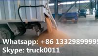 China bulk grains suction and delivery truck with factory price, forland self-sucking grains transported van truck for sale for sale