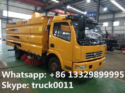 China dongfeng 4*2 LHD 120Hp diesel street sweeper truck with factory price, hot sale best price dongfeng road sweeping truck for sale