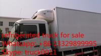 China China good quality refrigerated truck with meat hooks for sale, factory sale refrigerator truck for frozen meats for sale