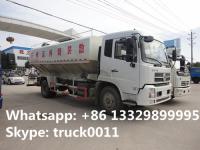 China Euro 3 dongfeng tianjin Cummins 170hp livestock and poultry transportation feed tank truck, farm-oriented feed truck for sale