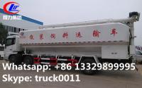 China Euro 3 dongfeng tianjin Cummins 170hp livestock and poultry transportation feed tank truck, farm-oriented feed truck for sale