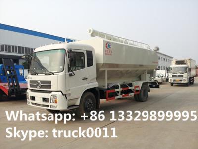 China dongfeng Cummins190 20cbm Euro 3 bulk feed truck for sale, poultry and livestocks farm-oriented feed transported truck for sale