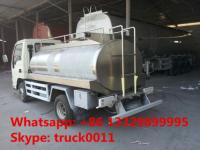 China factory direct sale best price dongfeng 2,000L-4,000L milk tank, 2019s new stainless steel liquid food transported truck for sale