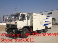 China Cummins 170hp road sweeper for sale, street sweeping vehicle with factory price, for sale
