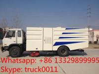 China Cummins 170hp road sweeper for sale, street sweeping vehicle with factory price, for sale