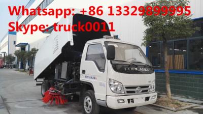 China HOT SALE! best price forland 4*2 RHD mini street sweeper truck, totally new forland road claning vehicles for sale for sale