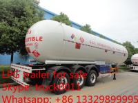 China factory price CLW brand 54,000L bulk lpg gas semitrailer for sale,  best price ASME 54m3 road transported propane tank for sale