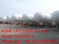 China factory price CLW brand 54,000L bulk lpg gas semitrailer for sale,  best price ASME 54m3 road transported propane tank for sale