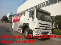 China SINO TRUK HOWO brand propane gas dispensing truck for sale, 10metric tons cooking gas dispensing truck for retail for sale